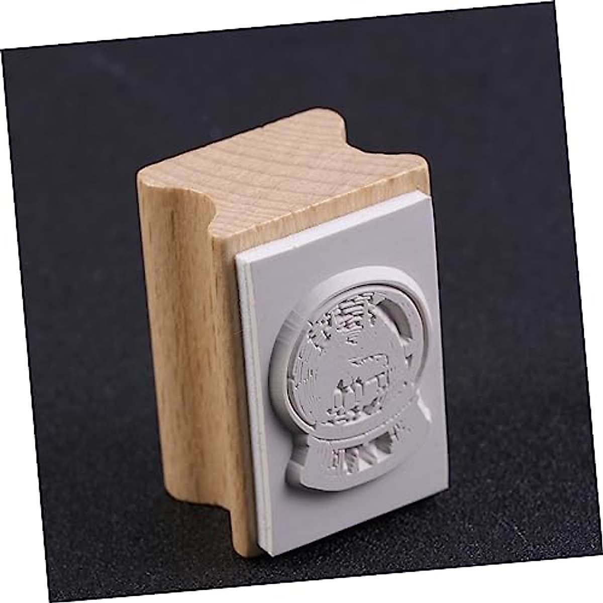 Abaodam Christmas Craft Stamp 3pcs Christmas Sealing Stamp Christmas Bag fillers Holiday Album Stencil Holiday Stamp stampers Party Favors Wooden Stamper die Account Bamboo