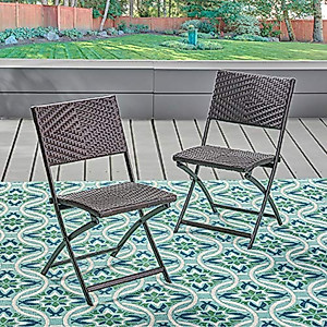 Christopher Knight Home El Paso PE / Iron Dining Chairs, 2-Pcs Set, Multibrown