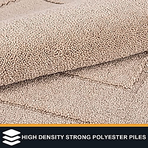 PURRUGS Dirt Trapper Door Mat 20" x 31.5", Non-Slip/Skid Machine Washable Entryway Rug, Dog Door Mat, Super Absorbent Welcome Mat for Muddy Wet Shoes and Paws, Beige