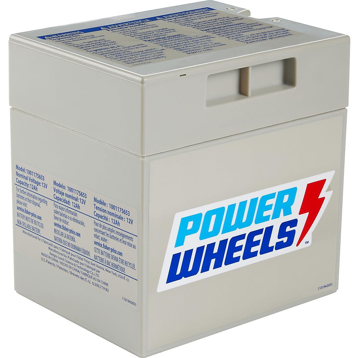 Power Wheels Ride-On Toy Replacement Battery 12-Volt 12-Ah Rechargeable for Preschool Vehicles