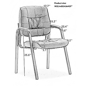 BTEXPERT Brown Leather Office Executive Waiting Room Guest Reception Side Conference Chair, BB5046BR