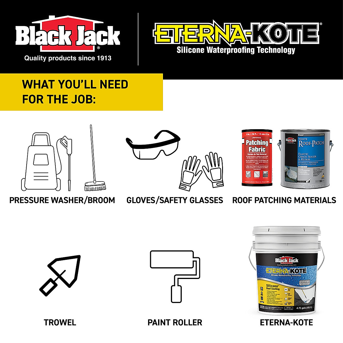 GARDNER-GIBSON 5576-1-30 5GAL White Roof Coating