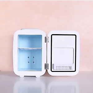 MICA BEAUTY Mini Skincare Refrigerator-Thermo Electric Cooler and Warmer perfect for a Bedroom, Dorm, Office,Desktop and Travel 4 Liter