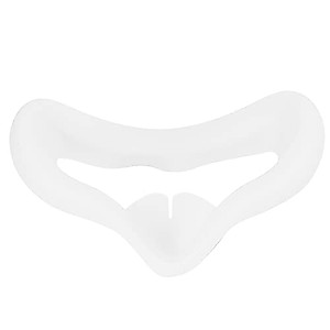 Face Pad, VR Light Blocking Silicone Comfortable VR Silicone Interfacial Cover for Oculus Quest2 VR Headset(Silver Gray)