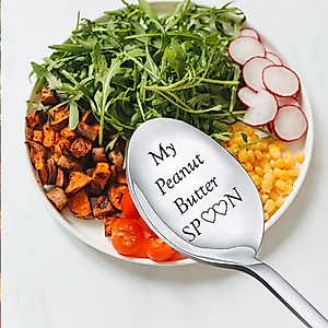 My Peanut Butter Spoon for Tea Coffee Lovers Gifts for Him Husband Birthday Gifts for Men Boyfriend Gift from Girlfriend Wife Christmas Gifts for Women Mom and Dad Gifts from Daughter Son Gift Ideas