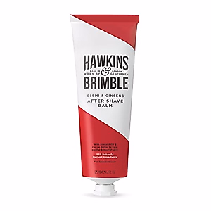 Hawkins & Brimble After Shave Balm for Men, 125 ml / 4.2 fl oz. - Post Shaving Cocoa, Almond & Olive Oil Moisturising Skin Protection | Premium British Grooming & Skincare
