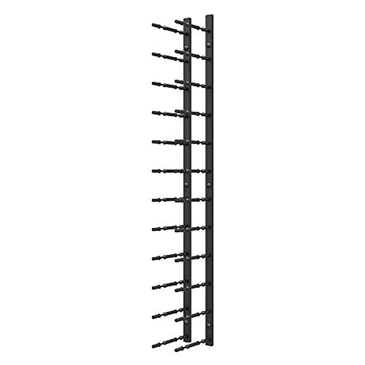 Ultra Wine Racks Wall Mounted Wine Racks (4 Foot 2 Deep, Matte Black)