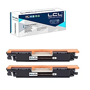 LCL Remanufactured Toner Cartridge Replacement for HP 126A CE310A CE310AD Laserjet Pro CP1020 CP1025 CP1025nw Laserjet 100 Color MFP M175 M175nw M175a M175n M175w (2-Pack Black)