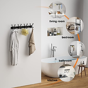 Over the Door Towel Rack, Heavy Duty Towel Racks for Bathroom Door Hanger Over The Door Hooks, Wall Mounted Coat Rack, Door Hanger for Hanging Clothes, Coats, Jackets, Hats, Bags, Robes,Towels