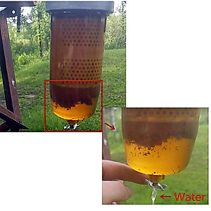 iFJF 496 Fuel Tank Filter Assembly Replacement for Gasoline and Diesel Water Separate 30 Micron Max 25gpm 150psi with Zinc 1" NPT Top Cap