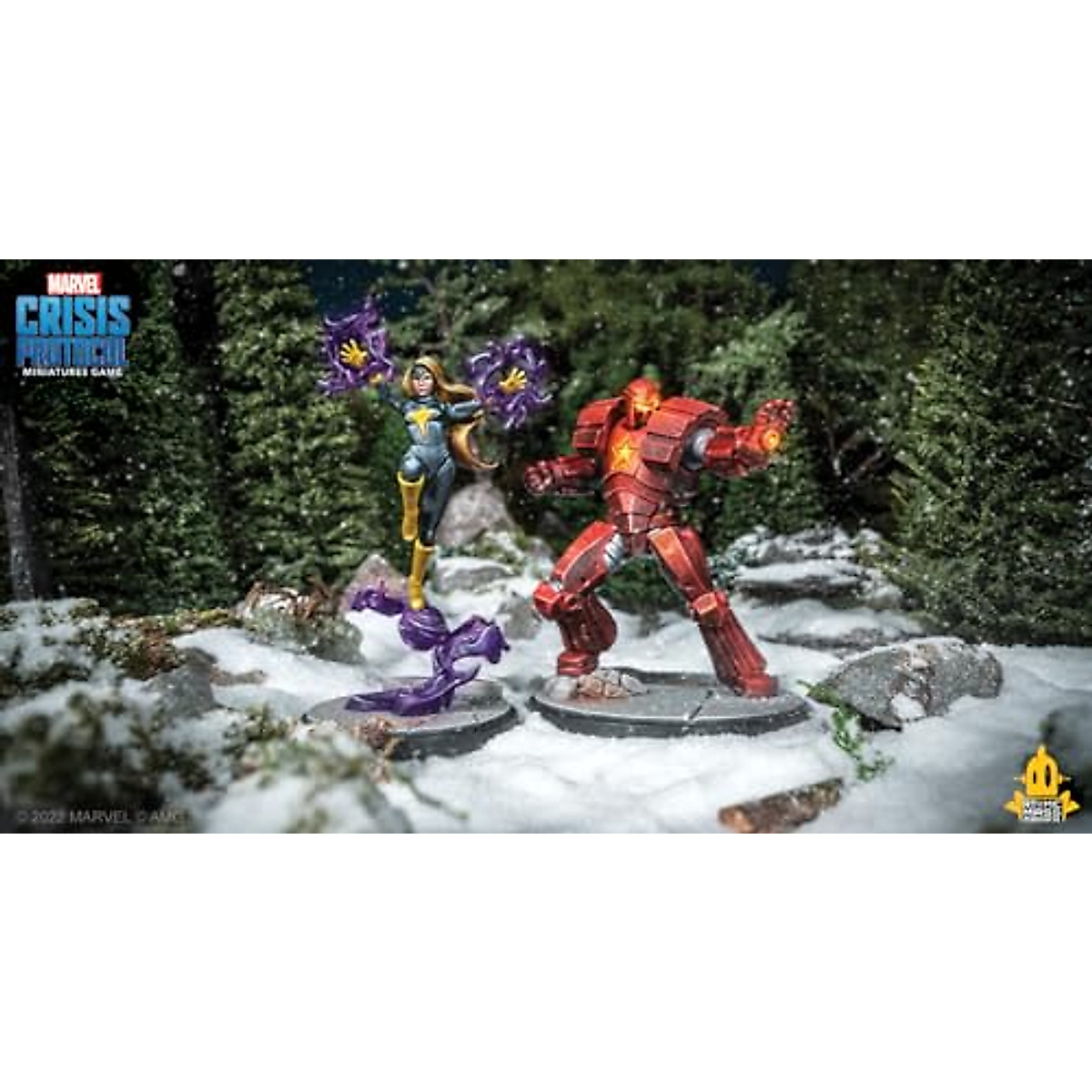 Atomic Mass Games Marvel: Crisis Protocol Crimson Dynamo & Dark Star Character Pack - Winter Guard Heroes, Tabletop Superhero Game, Ages 14+, 2 Players, 90 Minute Playtime, Made