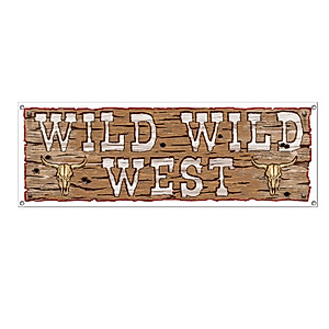 Beistle Wild Wild West Sign Banner Party Accessory