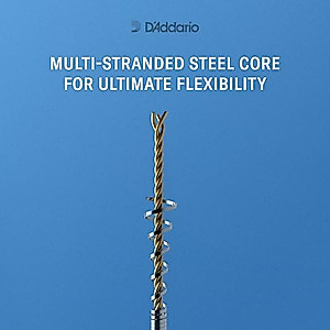 D'Addario Orchestral - Helicore 4/4 Size Violin Strings Set with Plain Steel E String - H310 4/4M - Full Set - Medium Tension