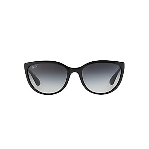 Ray-Ban Women's RB4167 Emma Cat-Eye Sunglasses, Black, 59 mm