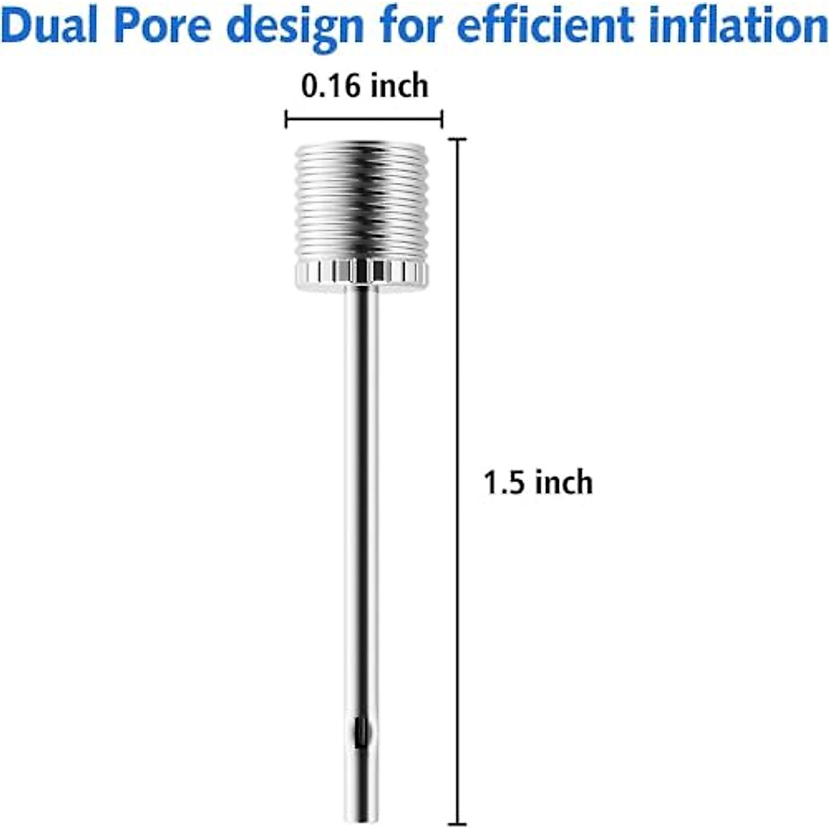 Motorenbau Air Pump Needle 35pcs, Ball Inflation for Basketball, Football, Soccer, Volleyball or Rugby Balls Replacement Pin Inflating with Storage Box Silver