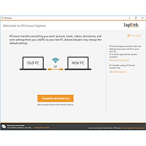 LAPLINK Easy Transfer Cable for Windows, Includes PCmover Express Software and USB 2.0 PC to PC Cable, Single Use License, Transfers Files, Settings, and User Profiles. Compatible with Windows 11