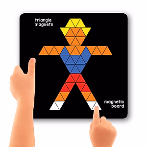 Play Panda Magnetic Puzzles Triangles 500 Colorful Magnets Medium