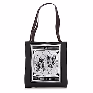 Fairycore Aesthetic Fairy Skeleton Tarot Card The Fool Tote Bag