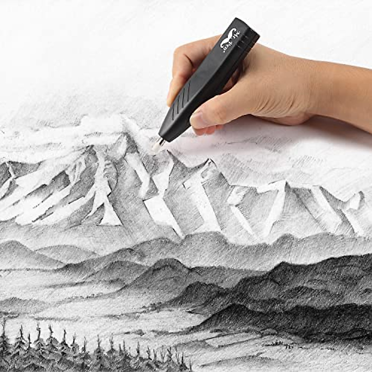 Mr. Pen- Electric Eraser Kit, 36 Eraser Refills and 1 Brush, Battery Operated Eraser for Artists, Electric Pencil Eraser, Drawing