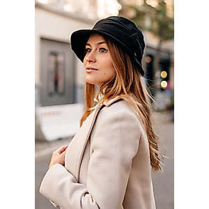 Womens 1920 Vintage Fedora Bowler Cloche Bucket Church Derby Party Hat Fall Winter Floppy Ladies Black