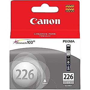Canon CLI-226 Gray Ink Tank for Inkjet Printers for MG6120, MG6220, MG8120, MG8220 PIXMA Series Printers, 2-Pack