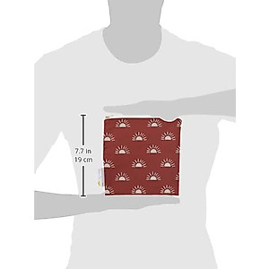 Itzy Ritzy Reusable Snack Bag – 7” x 7” BPA-Free Snack Bag is Food Safe, Washable & Ideal for Storing Snacks, Pacifiers, Electronics and Makeup in a Diaper Bag, Purse or Travel Bag, Terracotta Sunrise