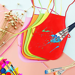 Children's Artists Fabric Aprons,12 Colors Kids Artist Aprons,Non Woven Artist Apron For Kid,Children Painting Aprons,Kids Art Smocks for Classroom,Kitchen,Community Event,Crafts&Art Painting Activity