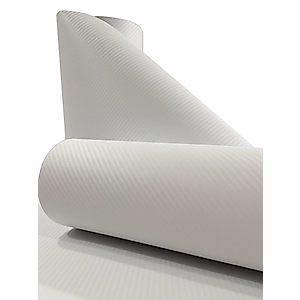 3D Carbon Fiber White - Air Release Vinyl Decal Mod Skin Kit by System Skins - Compatible with PlayStation 5 Console (PS5)