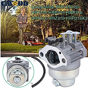 GCV160 Carburetor Compatible With Honda HRT216 GCV160A HRR216 HRS216 HRB216 HRZ216 GCV160LA GCV160LE GCV160LAO Carburetor Lawn Mower Pressure Washer Engine Replace 16100-Z0L-023 16100-Z0L-853