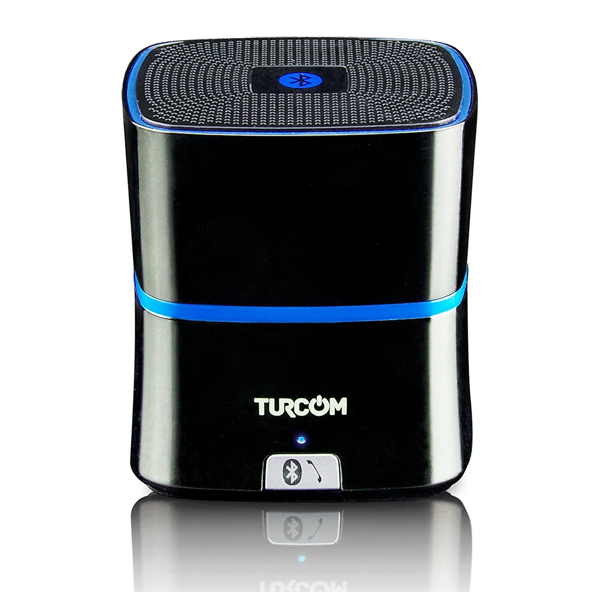 Turcom TS-450 5 Watt Power Enhanced Bass Portable Wireless Bluetooth Speaker, with Latest Bluetooth 4.0 Technology, 8-12 Hour Playtime, Rechargeable Lithium-Ion Battery, Built-in Digital Microphone, Premium Zinc Alloy Shell Speaker, Titanium Gray