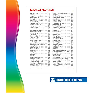 Spectrum Reading Comprehension Grade 2, Ages 7 to 8, Second Grade Reading Comprehension Workbook, Nonfiction and Fiction Passages, Story Structure and Main Ideas - 174 Pages