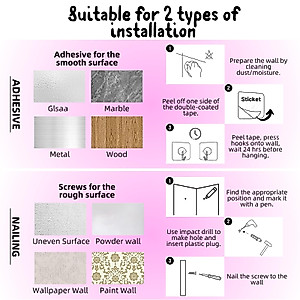 Ofiray-home Soft Corner Shelf 5 Tiers | Safe Hanging Organizer | Child-Friendly Wall Mount Storage | for Sundries, Toys, Stuffed Animals, Diapers | for Pantry Closet Bedroom Nursery Organization Pink