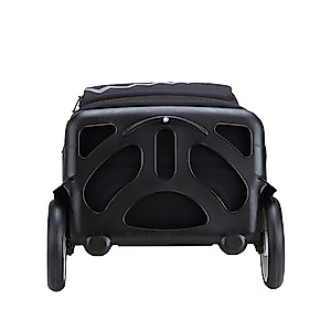 UNIKER Rolling Backpack with Removable Trolly Cart for Business,Travel Briefcase Commuter,Wheeled Carry-on Baggage with Laptop Compartment Fit 15.6 Inch,Silent Wheeled Backpack for Men