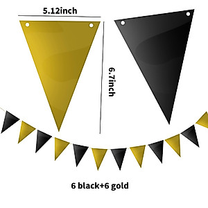 The Beginning of a New Chapter Banner Funny Going Away Party Graduation Happy Retirement Party Decorations Supplies Glitter Black Gold Goodbye Farewell Party Decoration for Coworker Friends Graduates