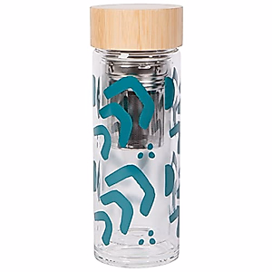Danica Studio Echo Sustain Double Walled Glass Tea Infuser Boittle 12 oz