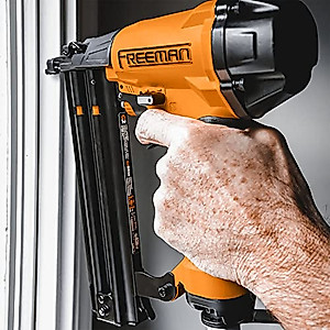 Freeman G2BR50 2nd Generation Pneumatic 18-Gauge 2" Brad Nailer with Adjustable Metal Belt Hook and 1/4" NPT Air Connector