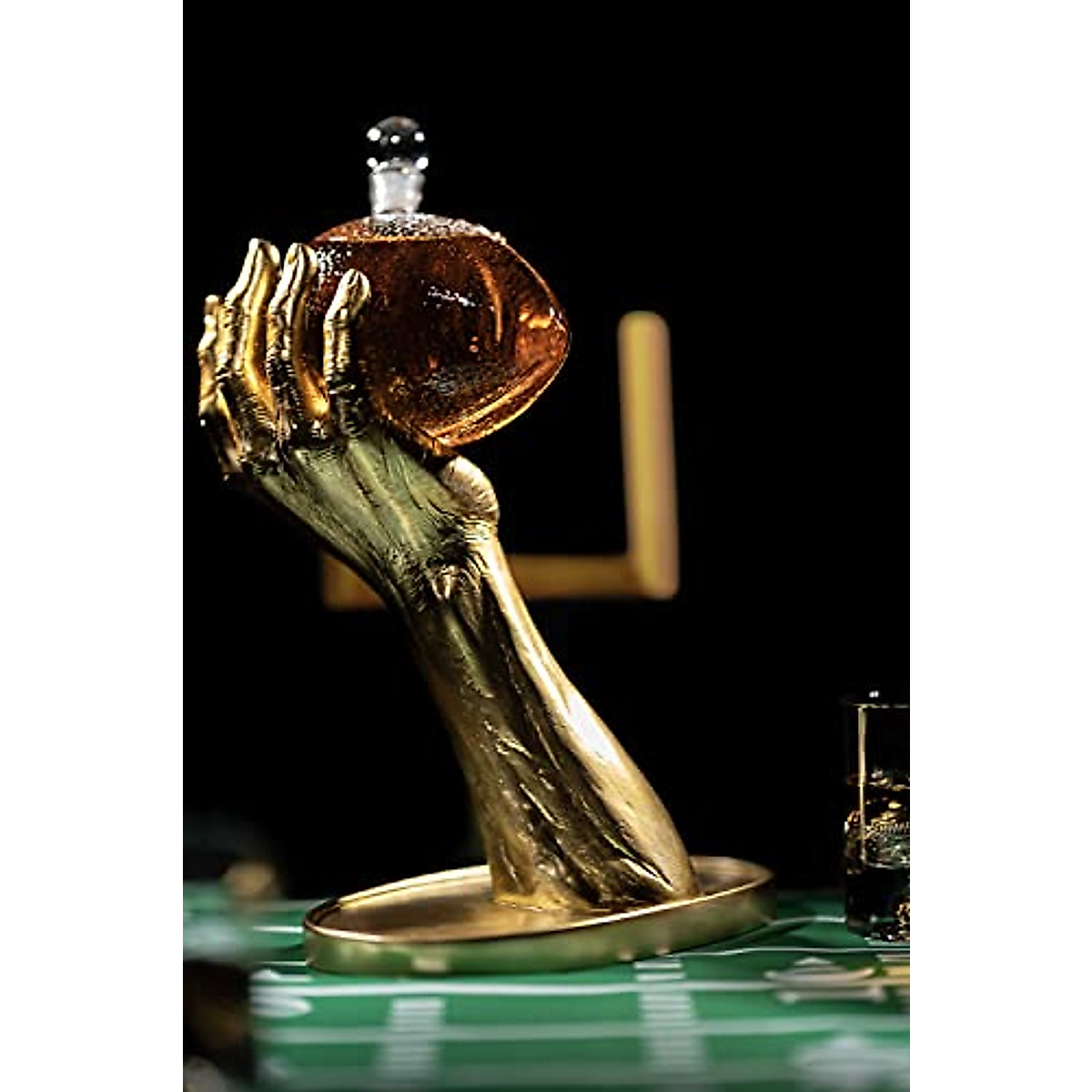 Football Decanter with 2 Football Whiskey & Wine Glasses - Perfect For Superbowl, Father's day Gift , Gift for Husband - Made for Liquor, Scotch, Whiskey and Bourbon 750ml, Rugby Gifts
