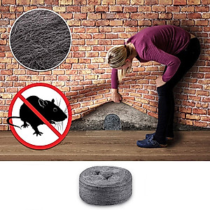 Steel Wool for Mice Control - |15FT (150G)| - Steel Wool 0000 Fill Fabric Fine Wire Wool to Keep Annoying Animals away from Holes Wall Cracks Vents