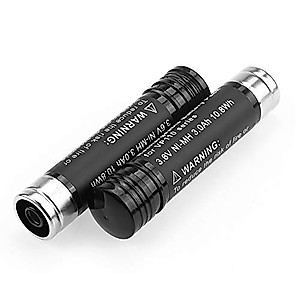 Munikind Replacement Battery Compatible with Black and Decker 3.6V Battery Versapak Gold VP100 VP100C VP105 VP105C VP110 VP110C VP143 Vp142 Vp7240 2Pack 3000mAh Ni-Mh