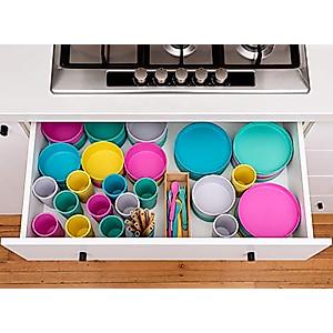 bobo&boo Plant-Based Colorful Kids Bowls - Dishwasher and Microwave Safe - Set of 3 - Melamine-Free and Bpa Free – Baby Bowls and Toddler Dish Sets For Boys and Girls - TROPICAL