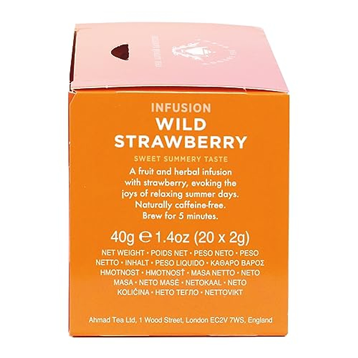 Ahmad Tea English Fruit & Herbal Infusions, Wild Strawberry Refresh Fruit & Herbal Tea
