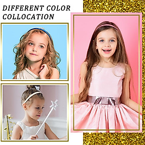 Blulu 10 Pieces Glitter Plastic Headbands Sparkly Colorful Fashion Hair Hoop Hairbands with Teeth Multiplecolor Glitter Hair Accessories Non Slip Head Band for Girls Women Kids 5.12 x 5.12 x 0.51 Inch