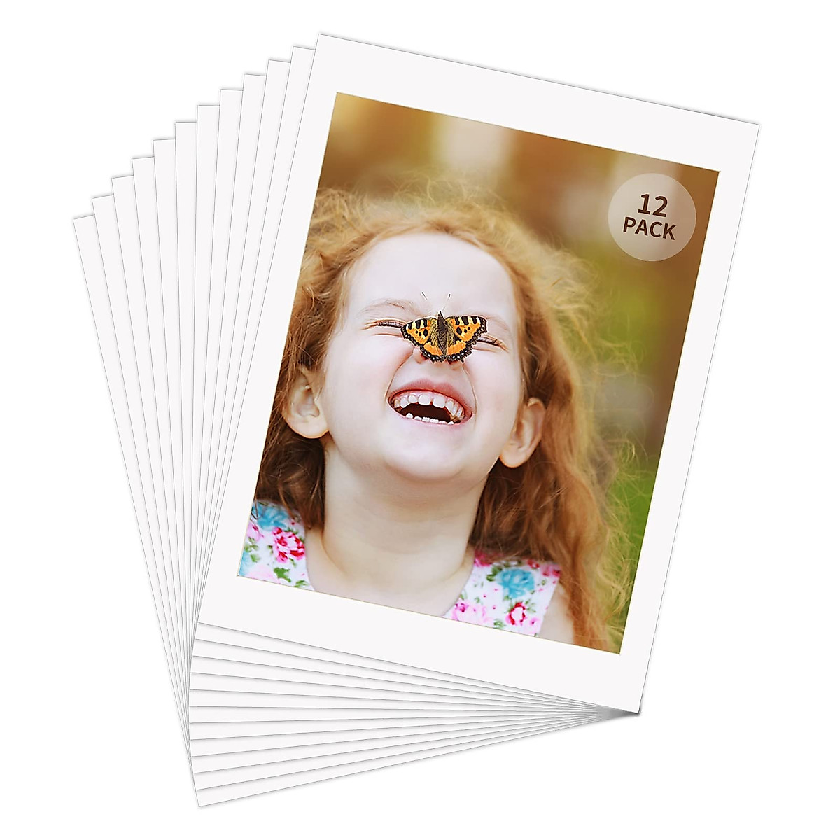 ZBEIVAN 18x24 White Picture Mats for 16x20 Pictures with Core Bevel Cut Frame Mattes - Pack of 12