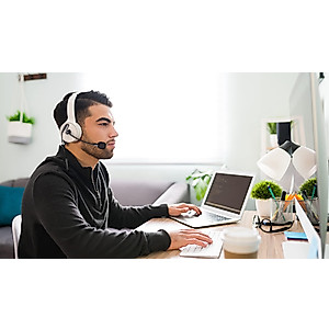 SaharaGaming Attachable Noise-Cancelling Microphone with Mute Switch Compatible with Mac, Windows PC, PlayStation 4, and More (USB A)