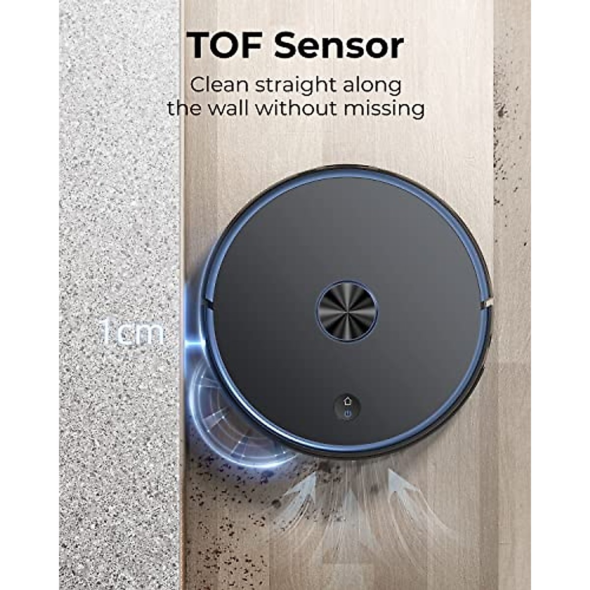 Laresar Robot Vacuum and Mop with Auto Dirt Disposal, Max 3500pa Suction, App Control, Editable Map, Lidar Navigation Smart Mapping, Works with Alexa, L6 Pro Robot Vacuum Cleaner Ideal for Pet Hair