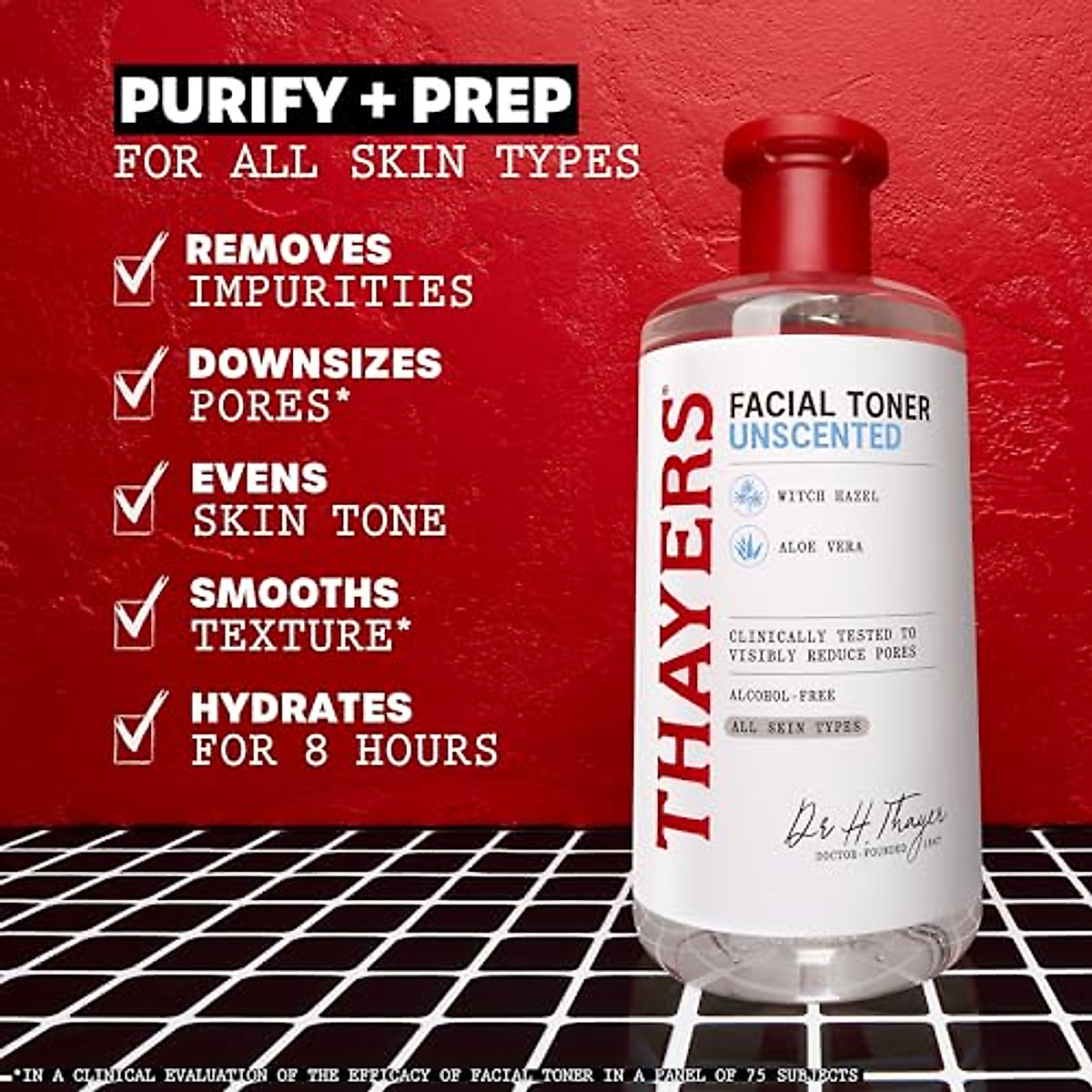 THAYERS Alcohol-Free, Hydrating, Unscented Witch Hazel Facial Toner with Aloe Vera Formula, Vegan, Dermatologist Tested and Recommended, 12 Oz (Packaging May Vary)