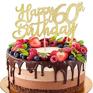 60th Birthday Cake Toppers