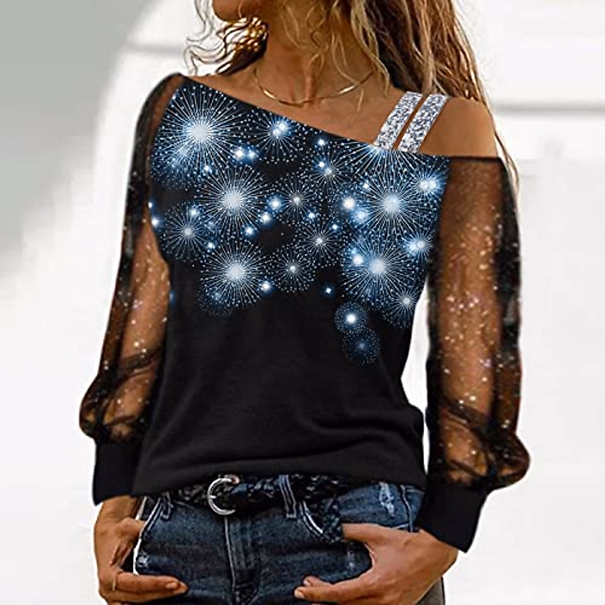 SNKSDGM Sherpa Western Shirt Women with Ribbed Cuffs Plus Size Fall Womens Tshirts Womens Clothes Goth Harajuku Seamless Bras for Women Knited Pocketed Sexy Outfit for Women