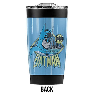 Logovision Batman Watch Yourself Stainless Steel Tumbler 20 oz Coffee Travel Mug/Cup, Vacuum Insulated & Double Wall with Leakproof Sliding Lid | Great for Hot Drinks and Cold Beverages