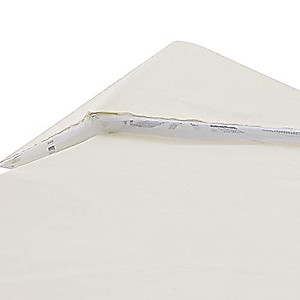 Yescom 8'x8' UV30+ Gazebo Canopy Replacement Top Cover White for Dual Tier Outdoor Patio Garden Tent Y0018T07